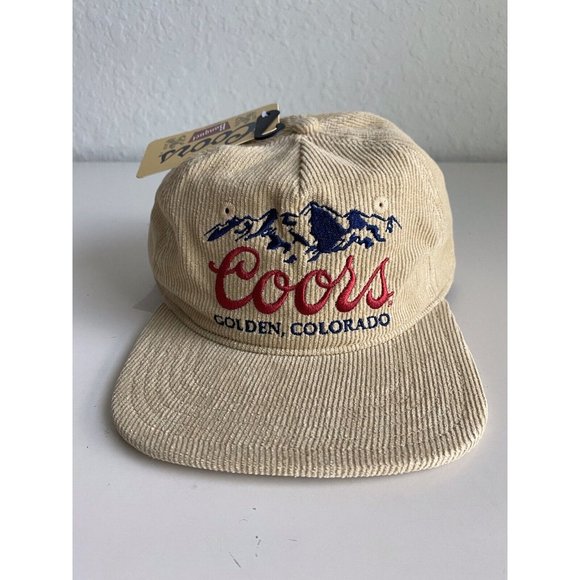 Coors Light | Accessories | Coors Corduroy Tan Hat Snapback Adjustable ...